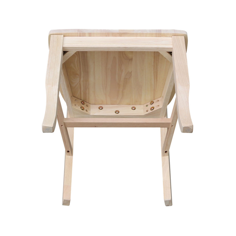 Mistana™ Lynn Solid Wood Cross Back Side Chair And Reviews Wayfair